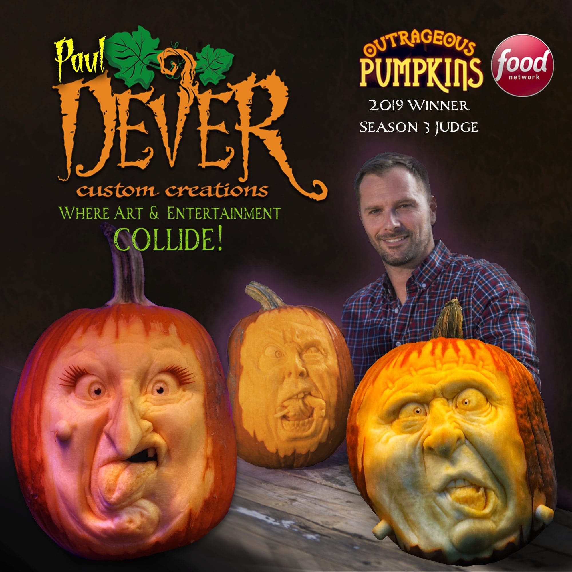 Paul Dever, LIVE Pumpkin Carver - Topsfield Fair - 2026
